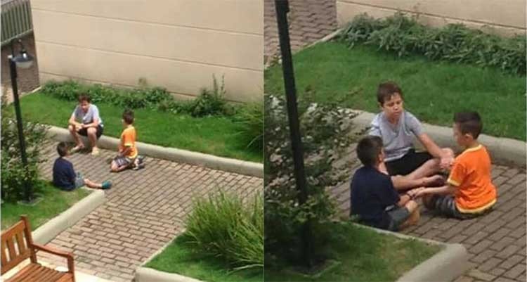 Niño evangelizando a sus compañeros emociona
